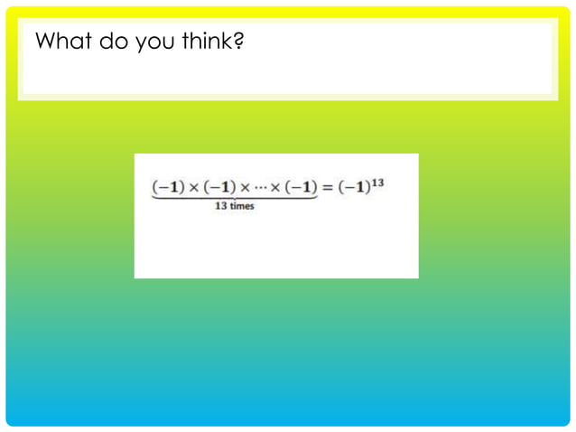 Exponential Notation Slides | PPTX