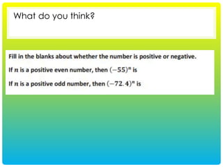 Exponential Notation Slides | PPTX