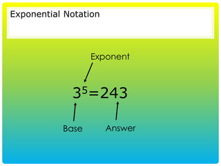Exponential Notation (Day 1) | PPT