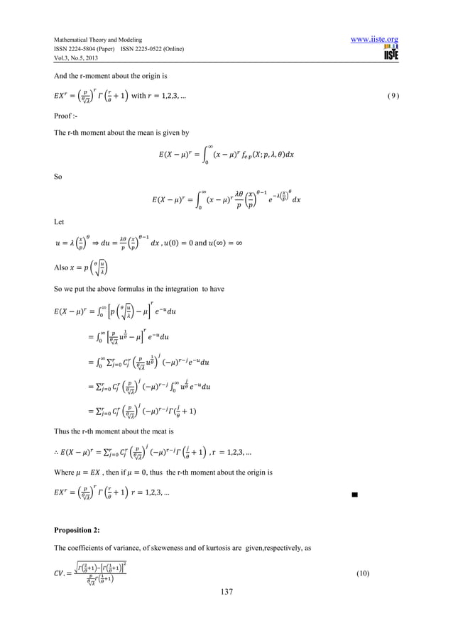 Exponential pareto distribution | PDF