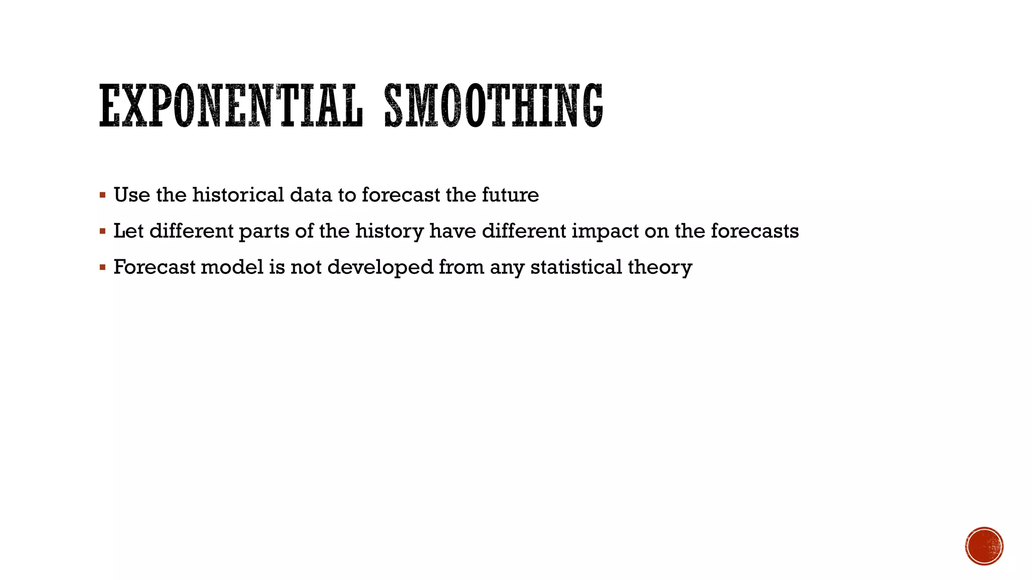 Exponential smoothing | PDF