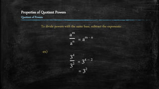 Exponent lecture final | PPTX