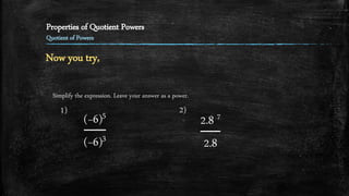 Exponent lecture final | PPTX