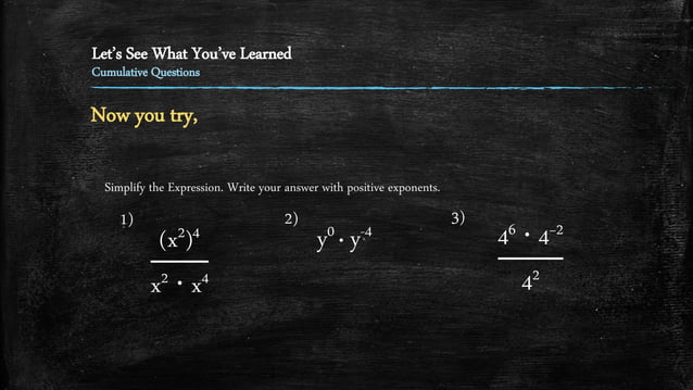 Exponent lecture final | PPT