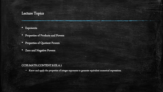 Exponent lecture final | PPT