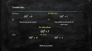 Exponent lecture final | PPTX