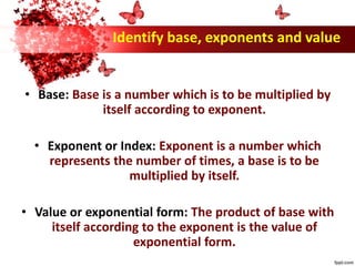 Exponent, mathematics 7 | PPTX