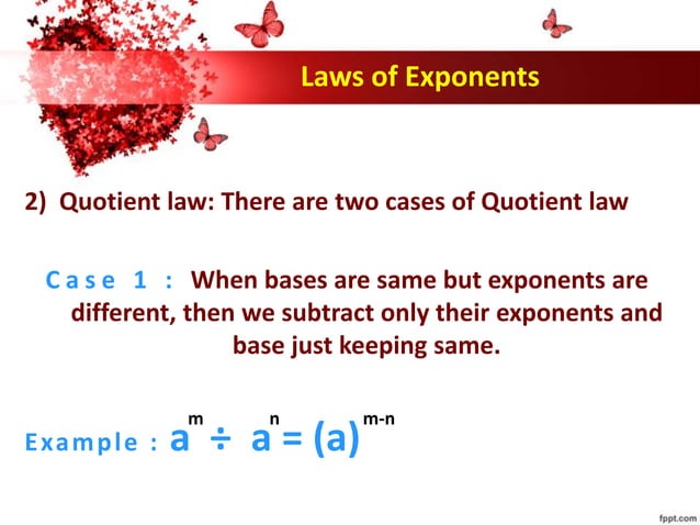 Exponent, mathematics 7 | PPTX | Physics | Science