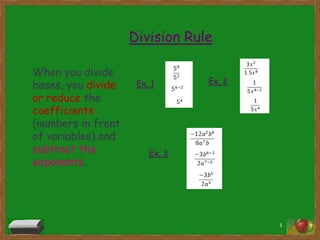 Exponent rules | PPTX