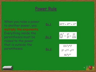 Exponent rules | PPT