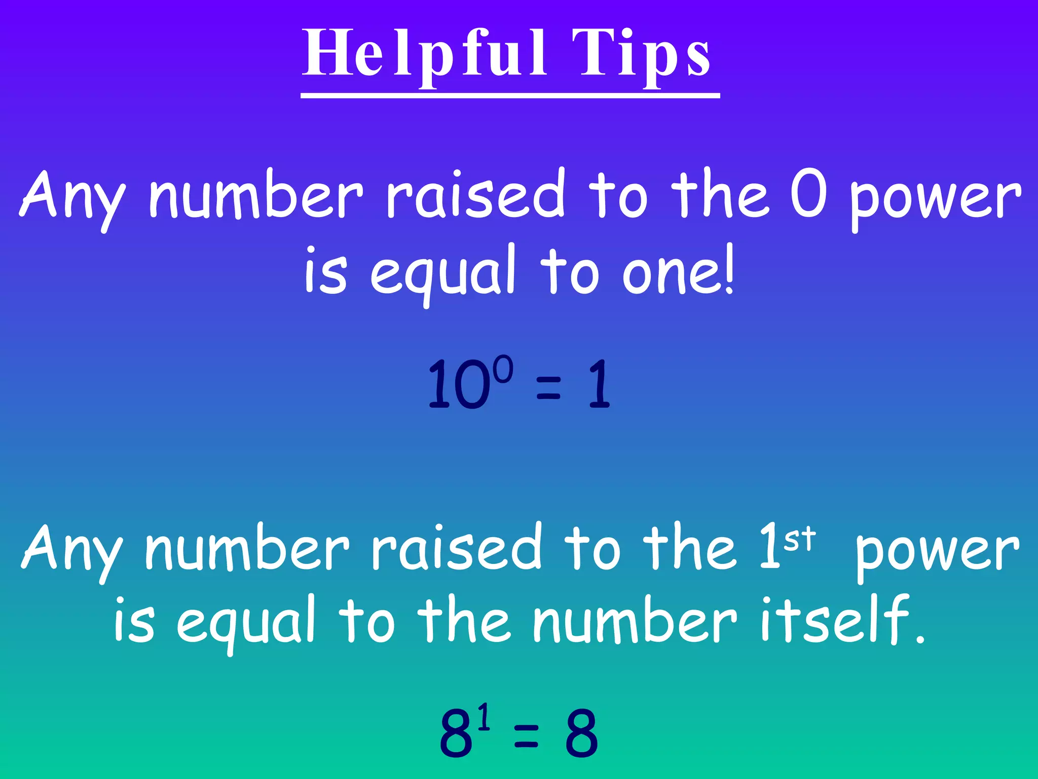 Exponents | PPT
