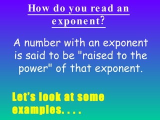 Exponents | PPT