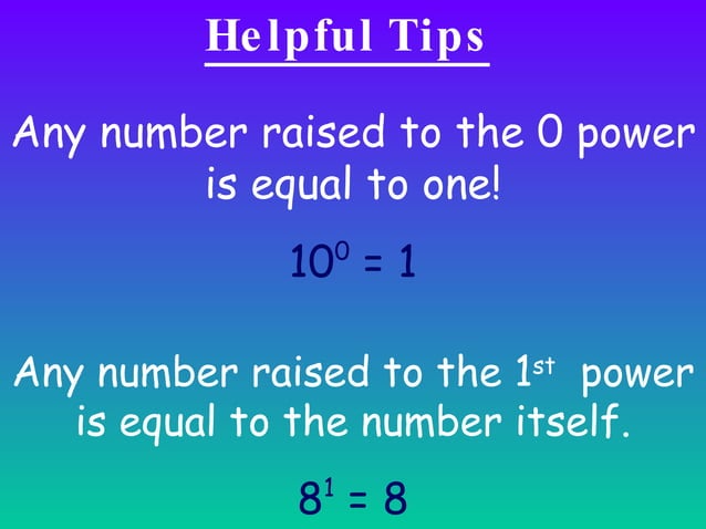 Exponents | PPT