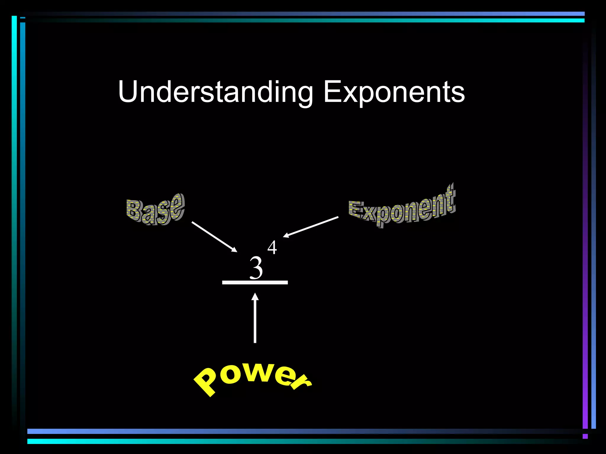 Exponents | PPT | Physics | Science