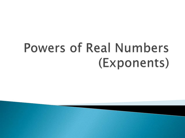 Exponents | PPT