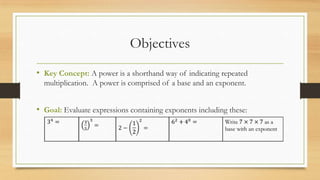 Exponents | PPTX | Physics | Science