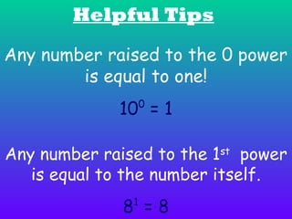 Exponents Notes | PPT