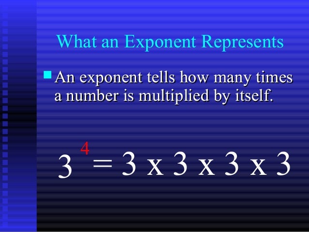 Exponents