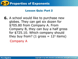 Laws of Exponents | PPT