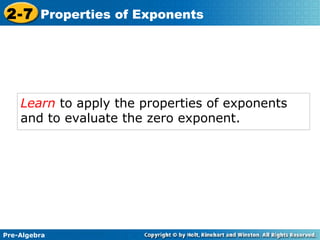 Laws of Exponents | PPT