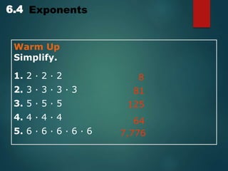 Exponents | PPT