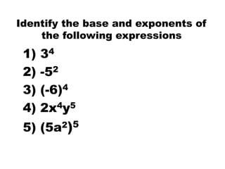 Exponents | PPT