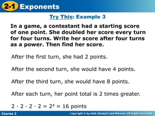 Exponents | PPT