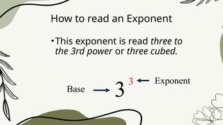Exponents and powers made by Nourhan Mahmoud | PPT