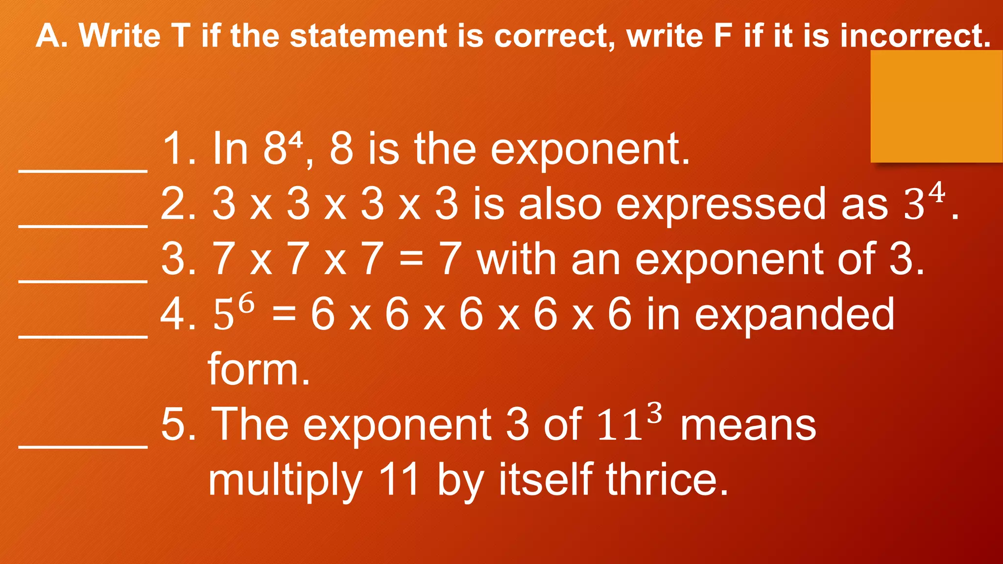 Exponents and Exponential Notation.pptx