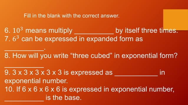 Exponents and Exponential Notation.pptx | Physics | Science