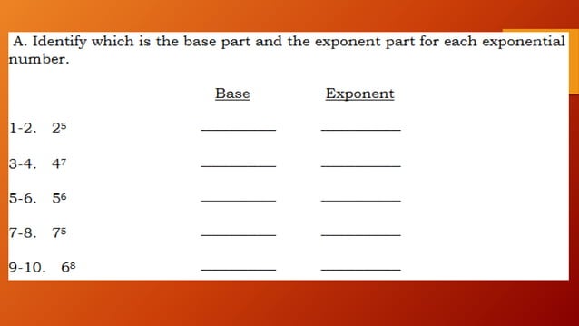 Exponents and Exponential Notation.pptx | Physics | Science