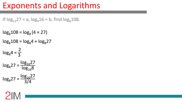 Logartihm - Algebra | PPT