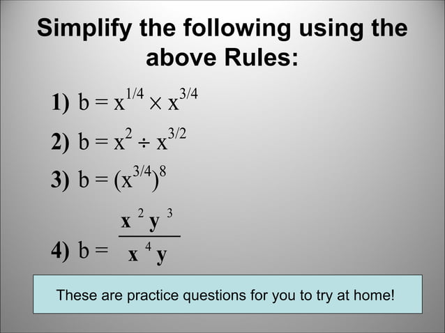 Exponents and logarithms | PPT