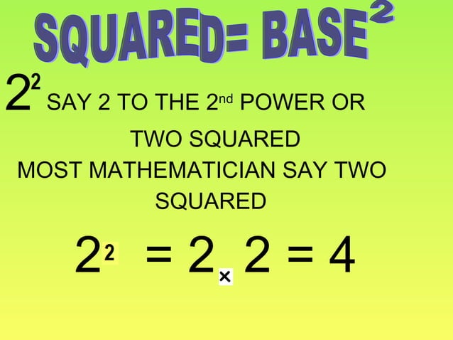 Exponents and power | PPT