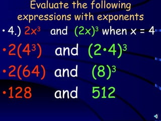 powers and exponents | PDF | Physics | Science