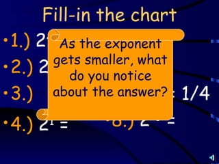 Exponents and powers | PPT