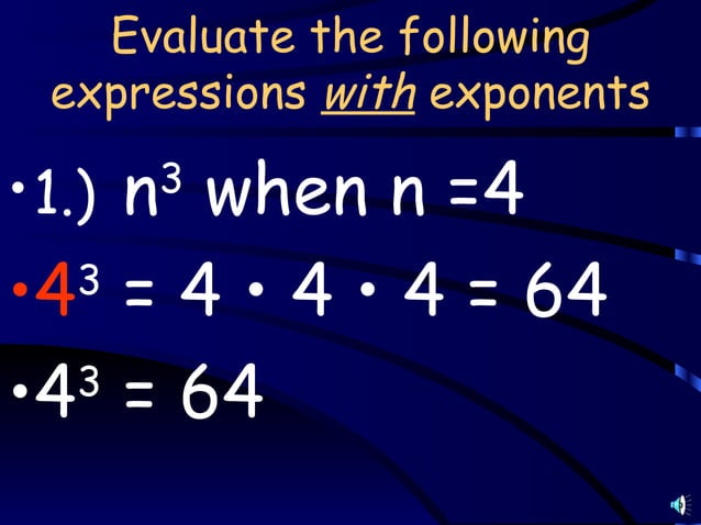 Exponents and powers | PPT