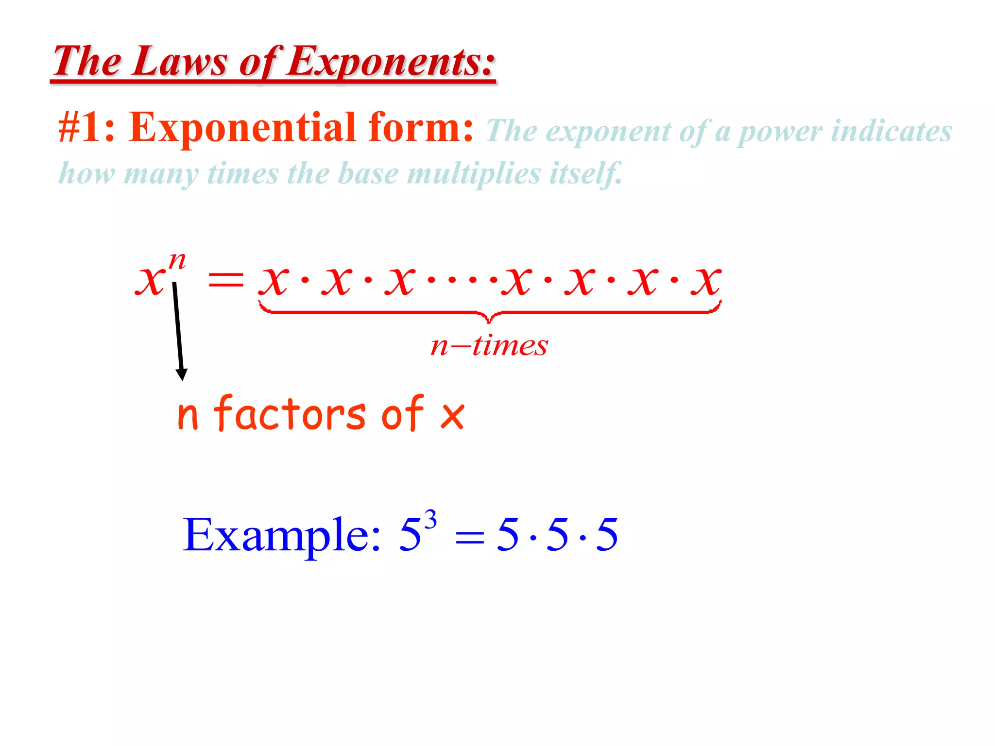 Exponents and powers by arjun rastogi | PPT