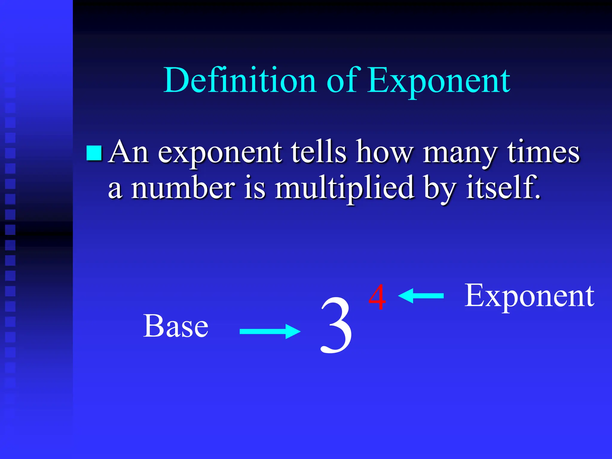 Exponents and Powers CLASS 8. powerpoint | PPT