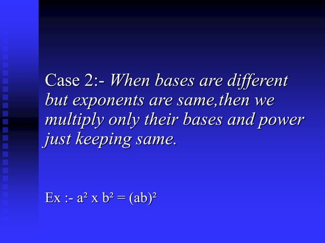 Exponents and Powers CLASS 8. powerpoint | PPT | Physics | Science