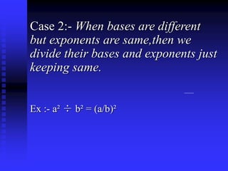Exponents and Powers CLASS 8. powerpoint | PPT