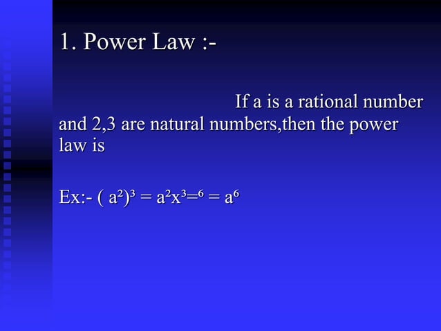 Exponents and Powers CLASS 8. powerpoint | PPT | Physics | Science