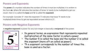 CBSE Class 8_Exponents and powers+part1 | PPTX