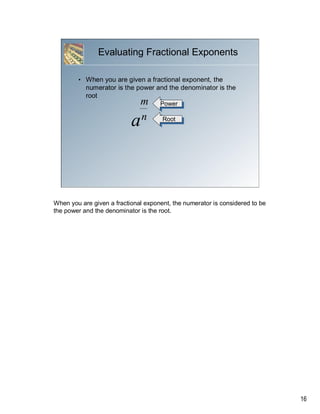 exponents and radicals | PDF