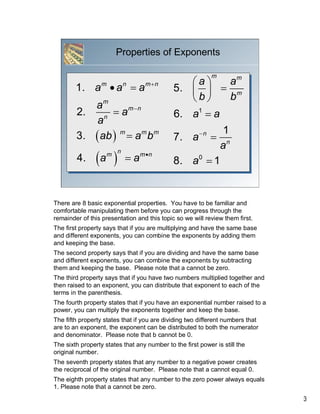 exponents and radicals | PDF