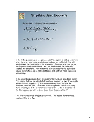exponents and radicals | PDF