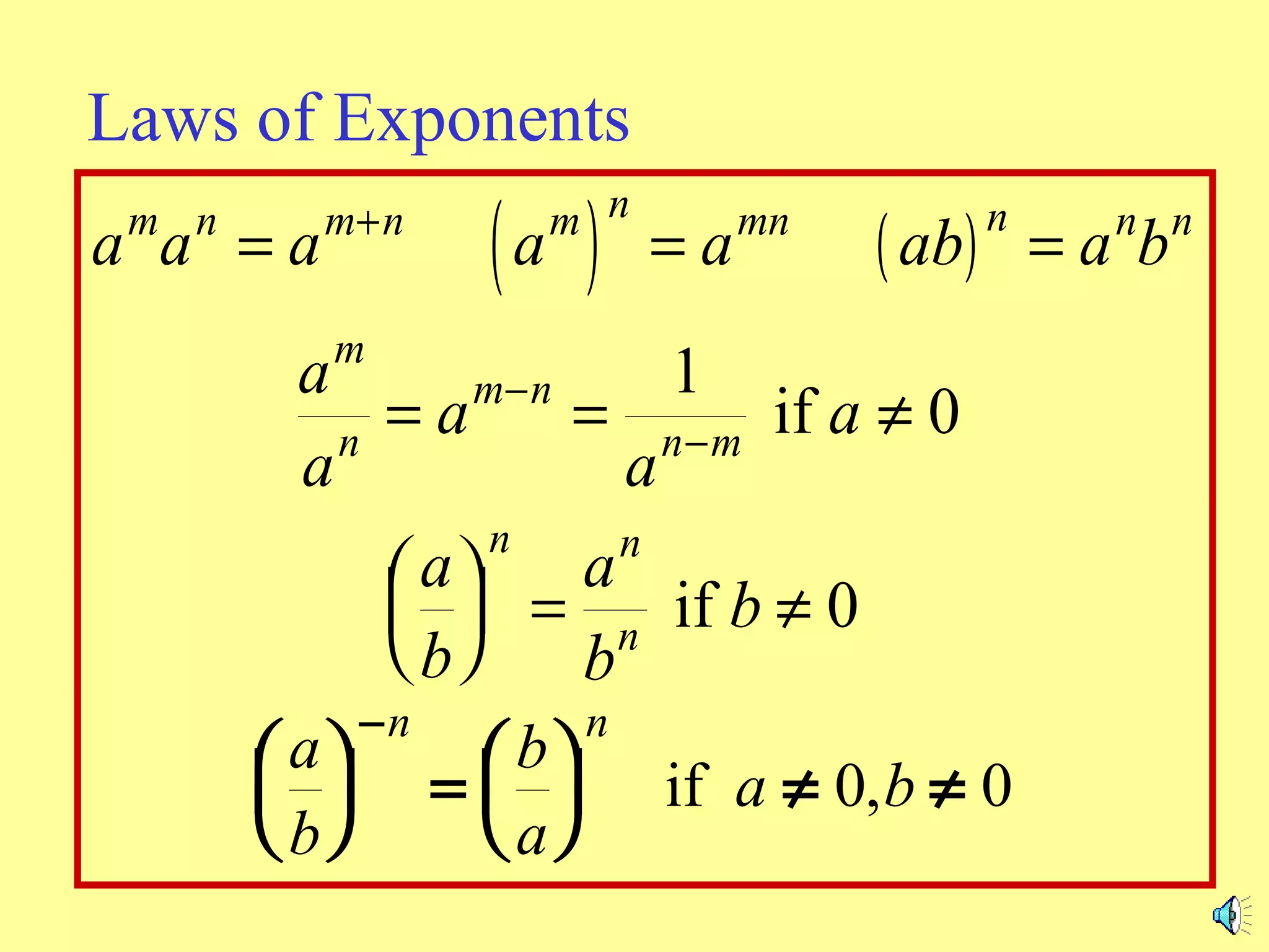 Maths in english. Exponents and scientific notation. | PPT