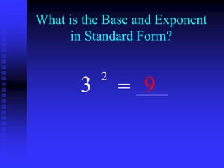 Exponents Intro with Practice.ppt