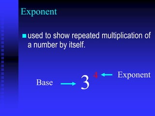 Exponents Intro with Practice.ppt