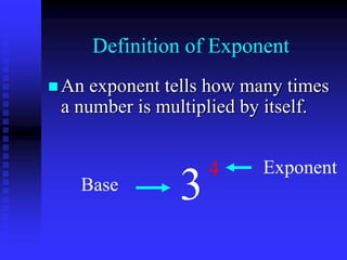 Exponents Intro with Practice.ppt